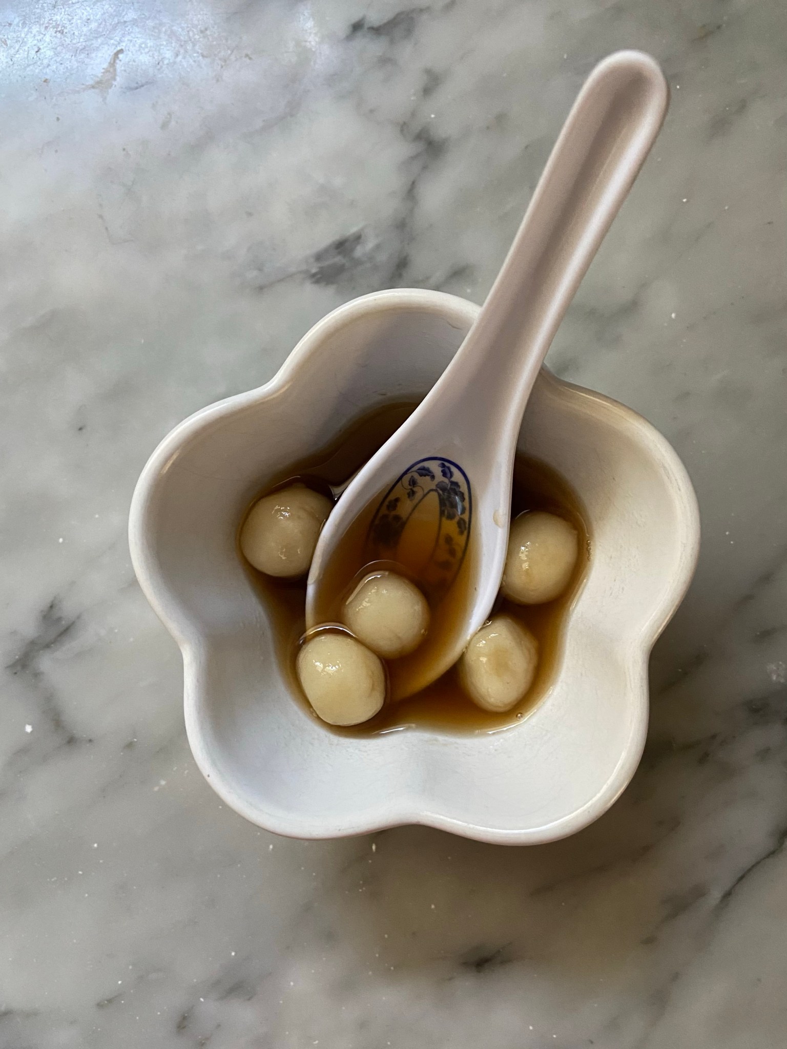 Tang Yuan in Ginger-Star Anise Brown Sugar Syrup, for Dongzhi Festival ...